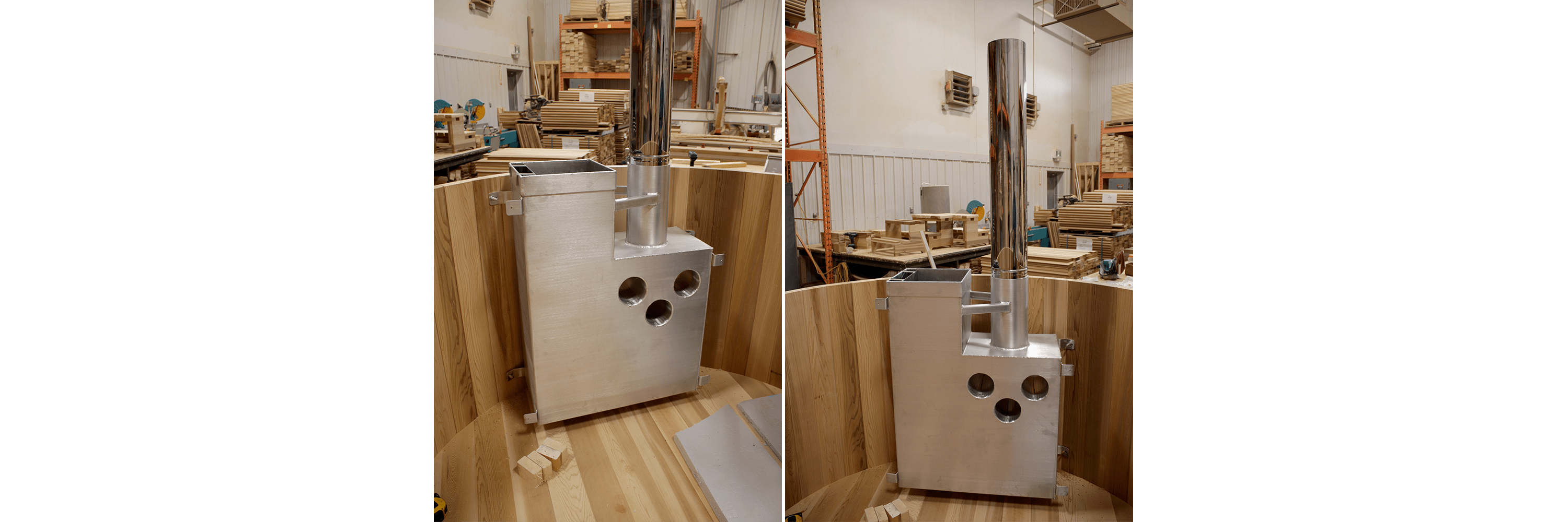 Installation - Internal Hot Tub Wood Stove
